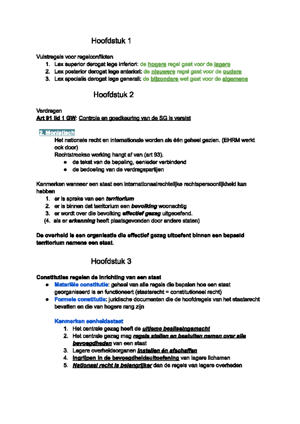 Maastrichtse inleiding - Hoofdstuk 1 Vuistregels voor regelconflicten 1 ...