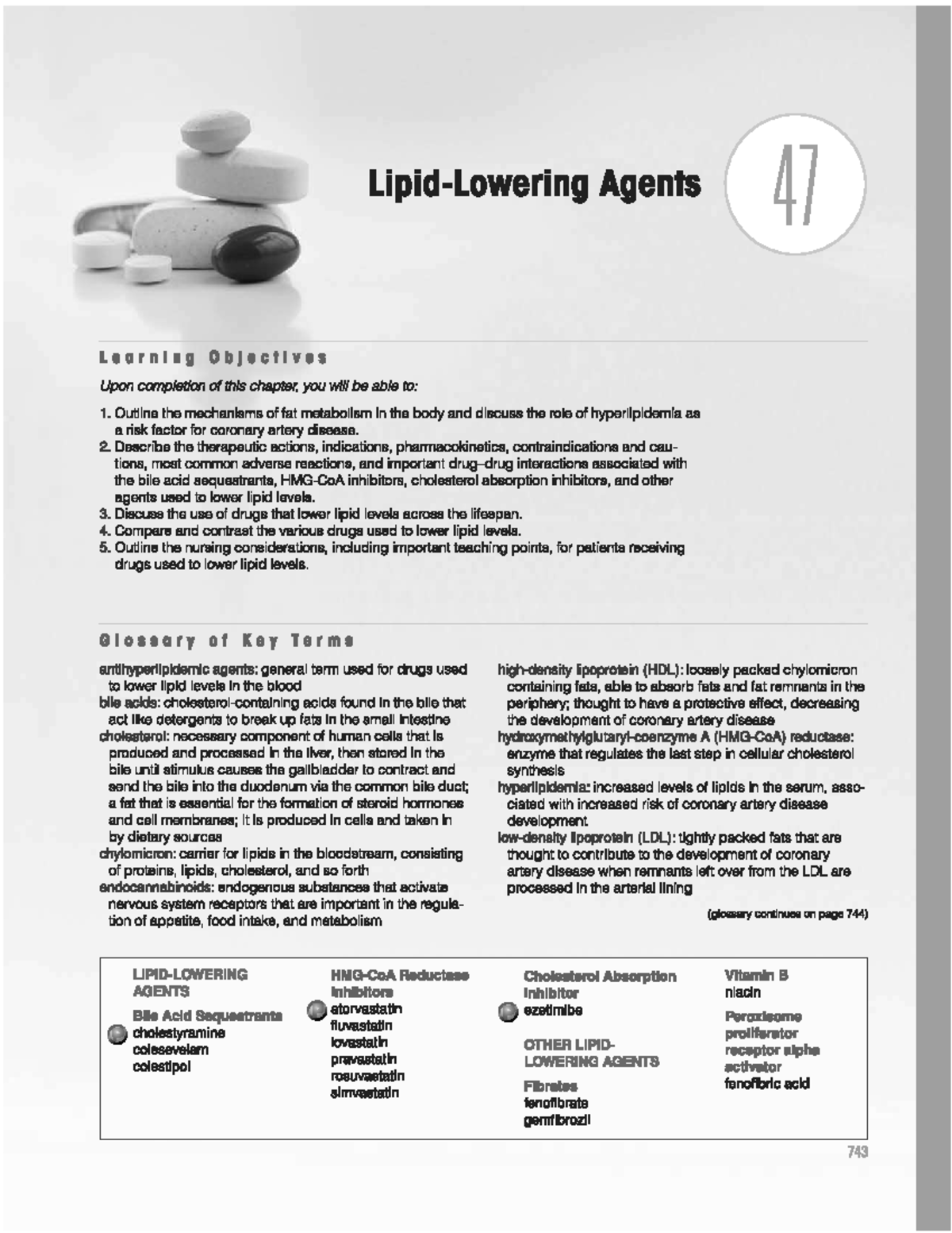 Lipid-lowering agents - Pharmacology - Studocu