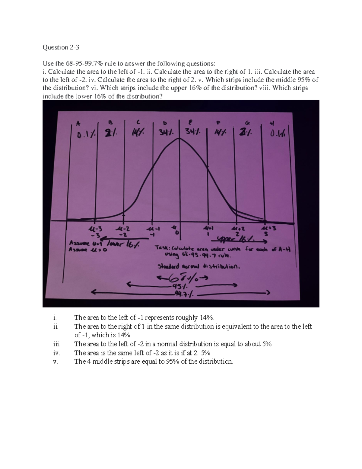 Unit 5 Q2-3, ECON 2040 D01 - Question 2- 3 Use the 68- 95 - 99% rule to ...