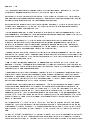 Intellectual Disability Case study - Case study Pat is a 46-year-old ...