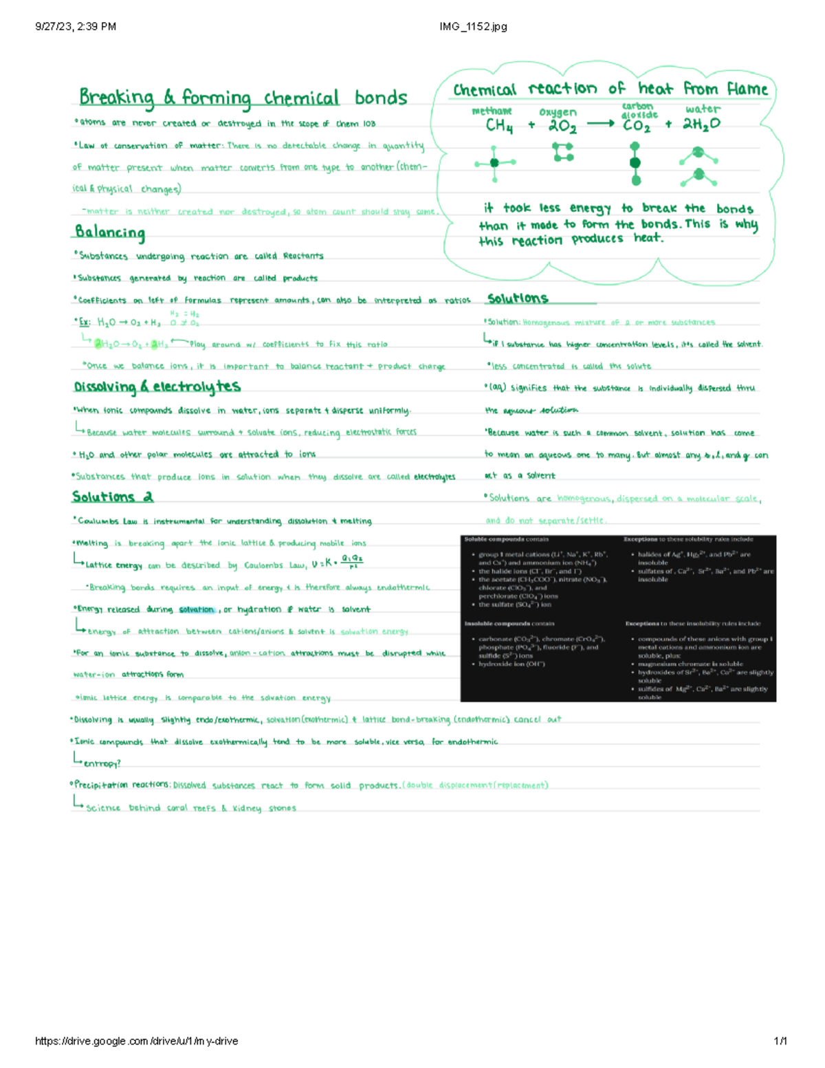 Chemical Bonds Notes - CHEM 103 - 9/27/23, 2:39 PM IMG_1152 drive ...