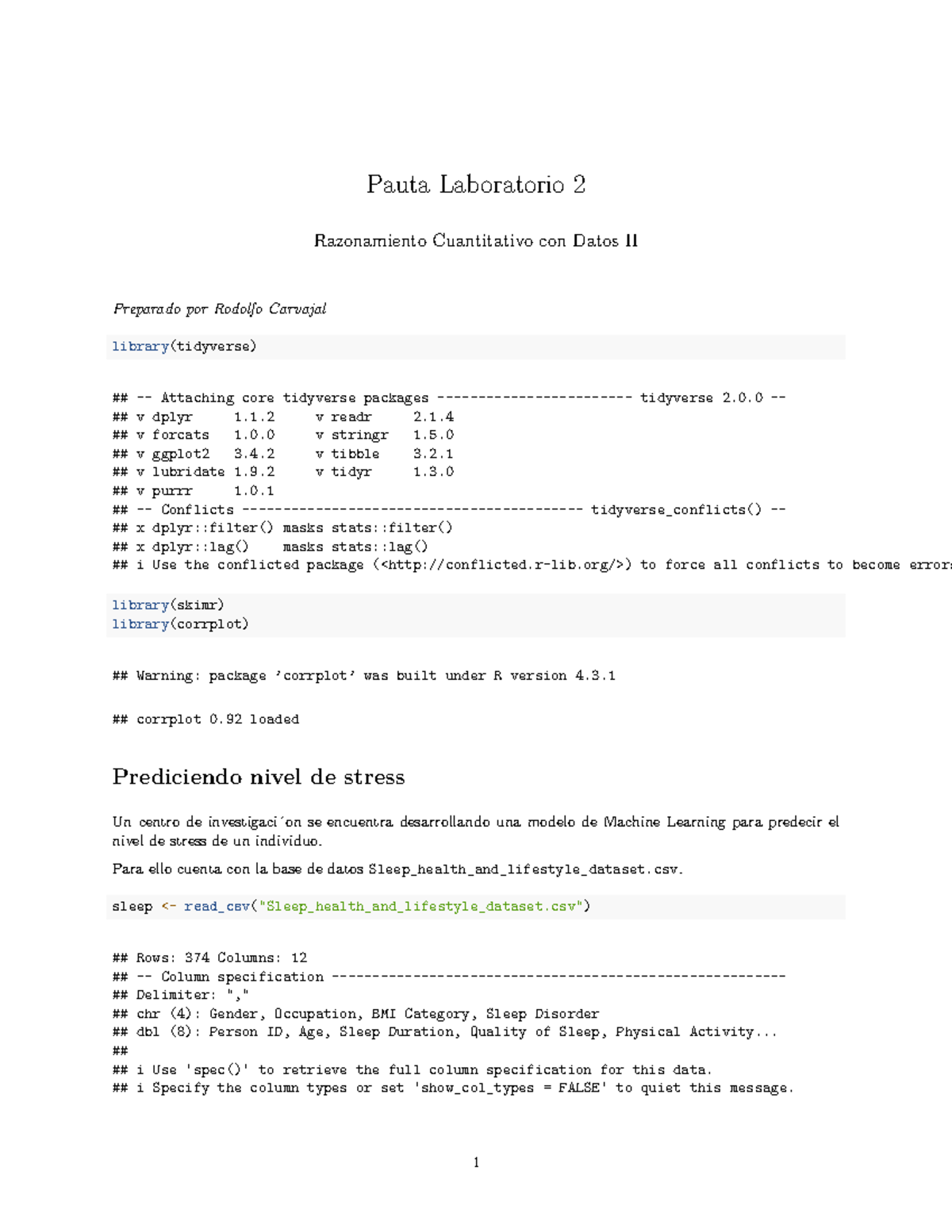 Pauta Laboratorio 2 Sección 4 - RCD II 2023-2 - Pauta Laboratorio 2 Razonamiento Cuantitativo ...
