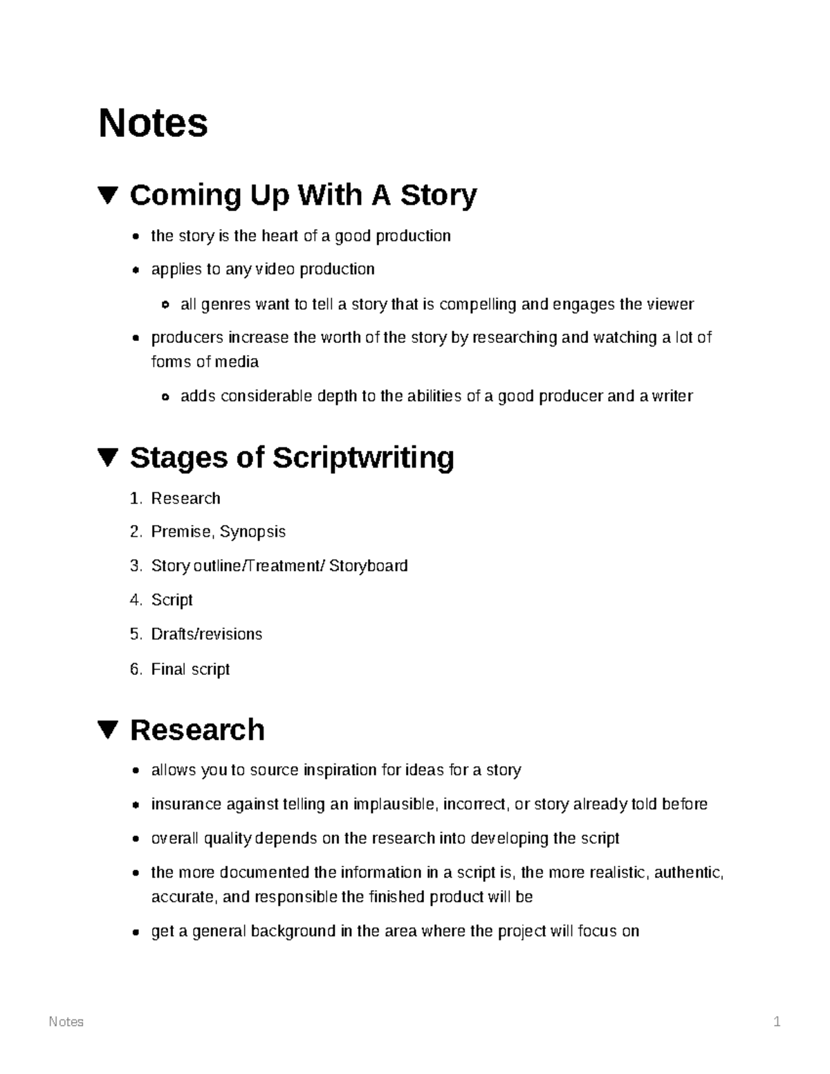 Storytelling - This module is about coming up with the story - Notes ...