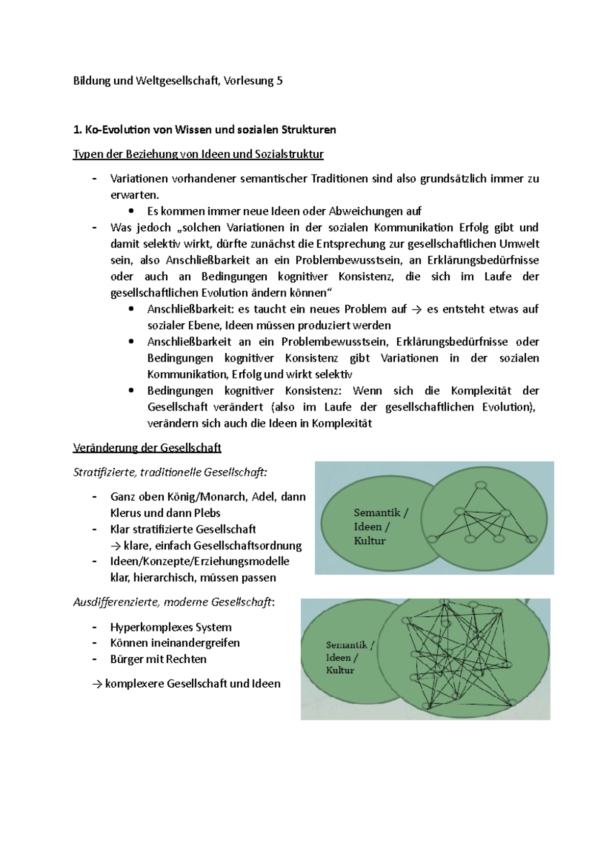 V5 Koevolution-und-Emergenz - Bildung und Weltgesellschaft, Vorlesung 5 ...