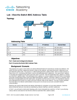 7.1.6 Lab - Use Wireshark to Examine Ethernet Frames-TMiller - Lab - Use Wireshark to Examine ...