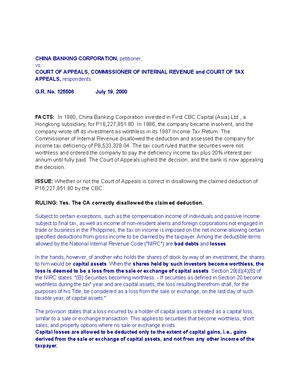 409873423 CTT Exam Corporate Income Tax Reviewer docx - Corporation 1 ...