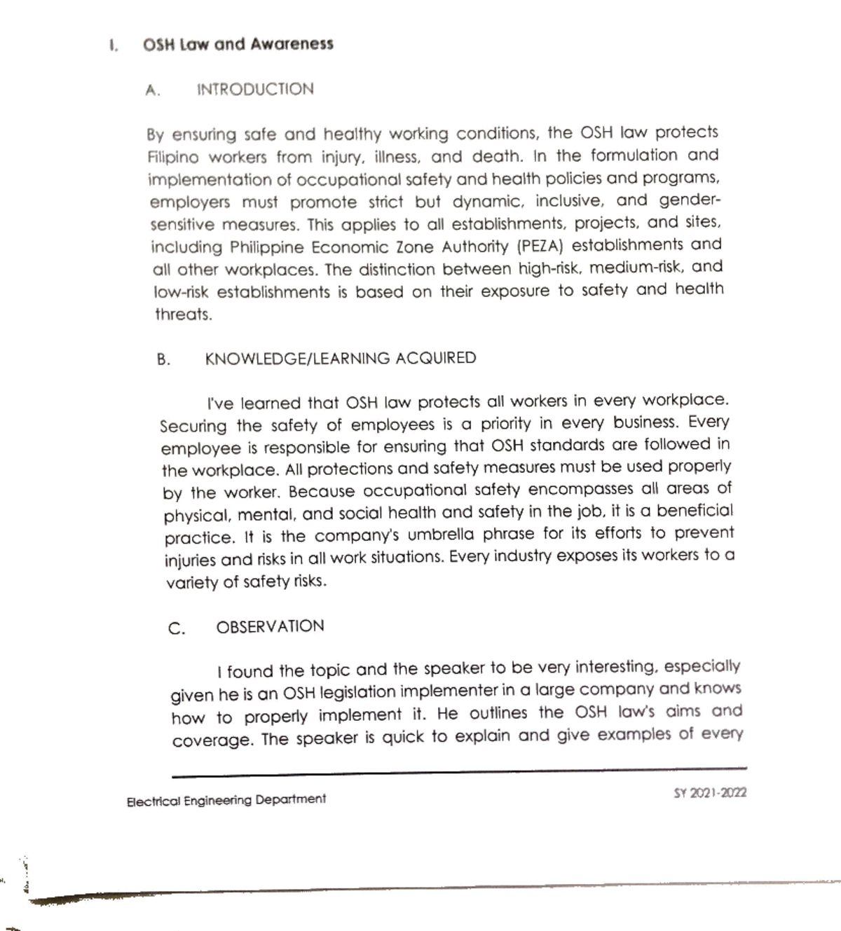 Seminars and Colloquia Narrative Report 1 - BS Electrical Engineering ...