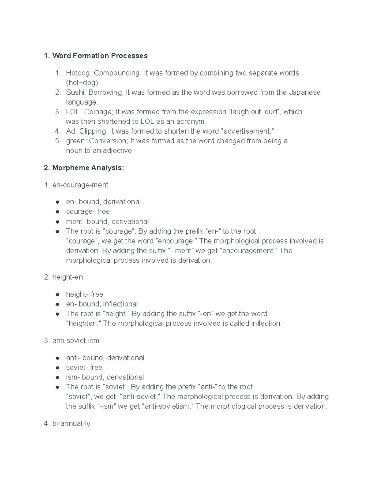 Module 3 Application Activity - Word Formation Processes Hotdog ...