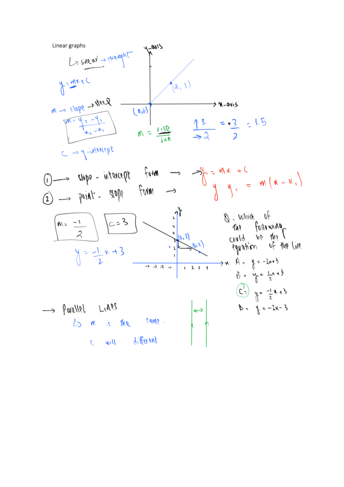 Linear graphs - hcjsjeje - intermediate English grammar and composition ...