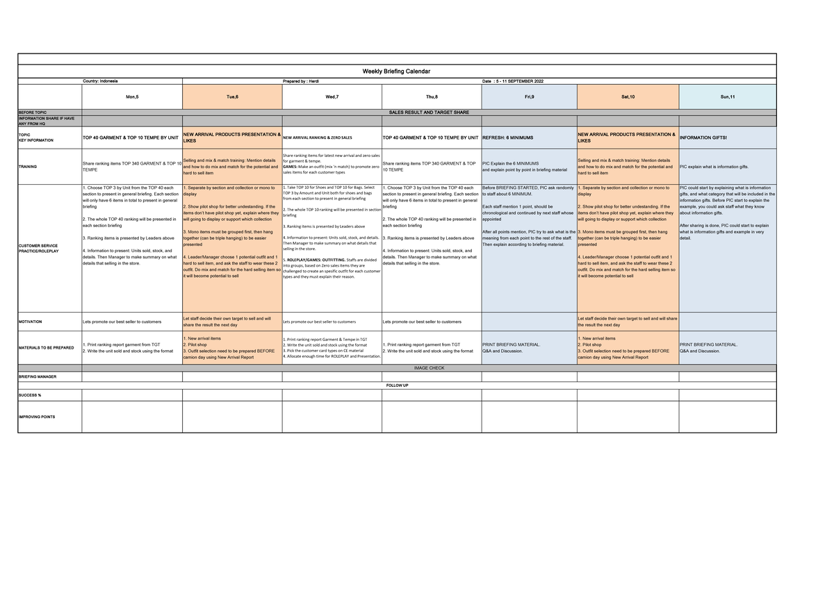 09. Briefing Calendar September 2022 - JKT BDG - Prepared by : Herdi ...