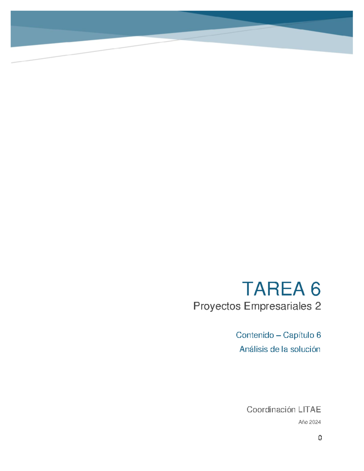 Pe2-t6-2024+ - tarea 6 PE2 - TAREA 6 Proyectos Empresariales 2 Contenido – Capítulo 6 Análisis ...