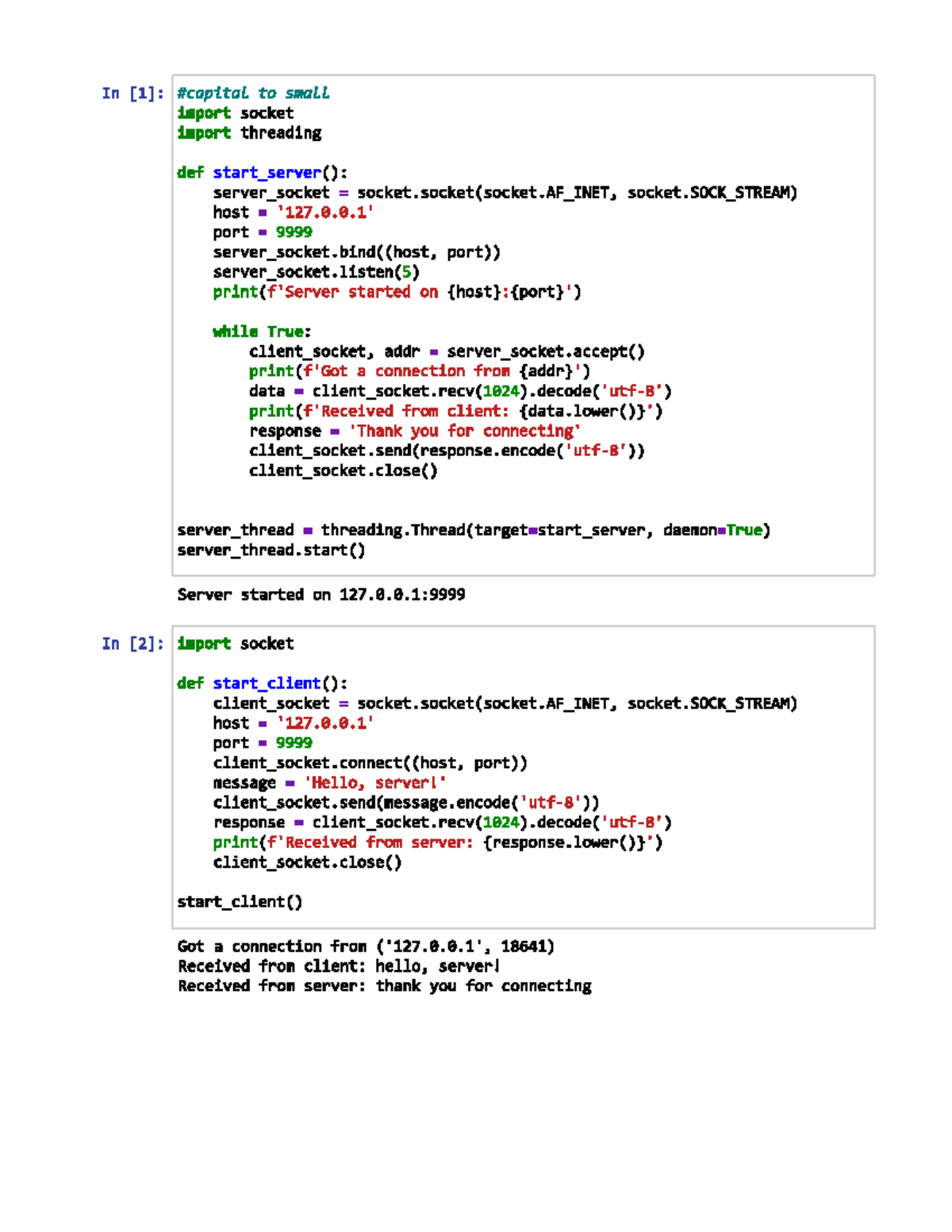 Cs Lab Pgms Cs Lab In To Small Import Socket Import Threading Def