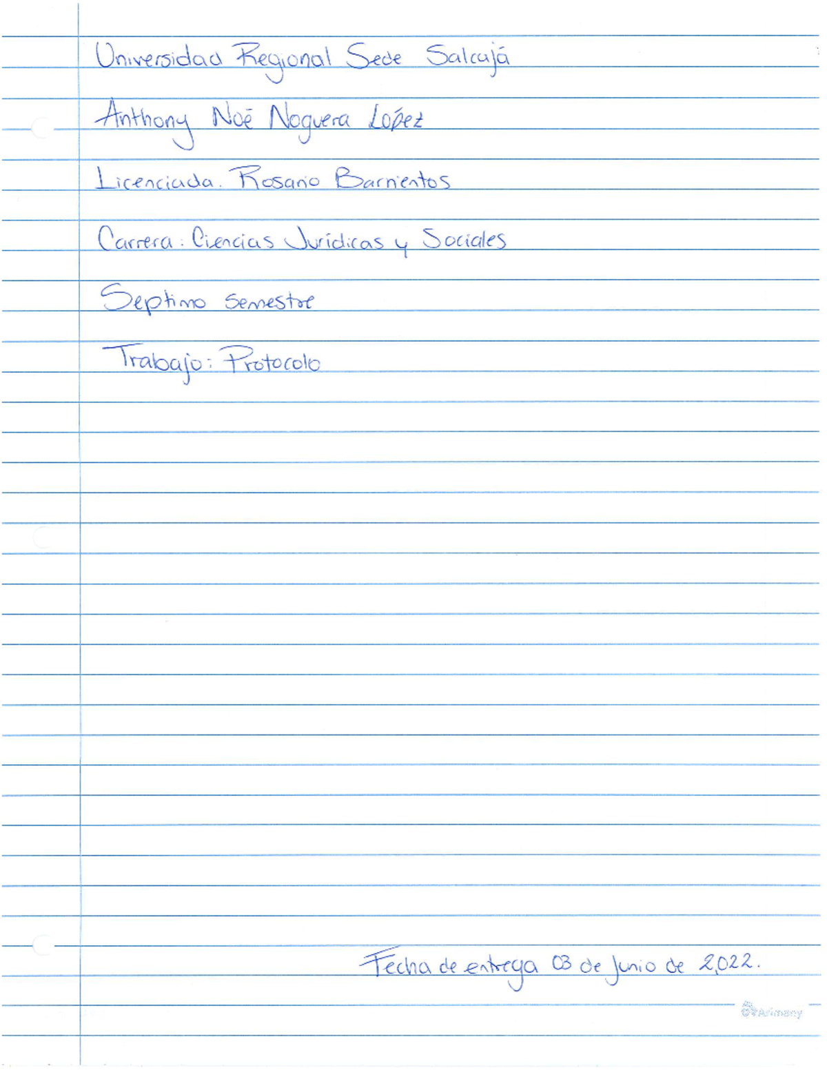 Protocolo - PROCESO - Derecho Notarial - Studocu