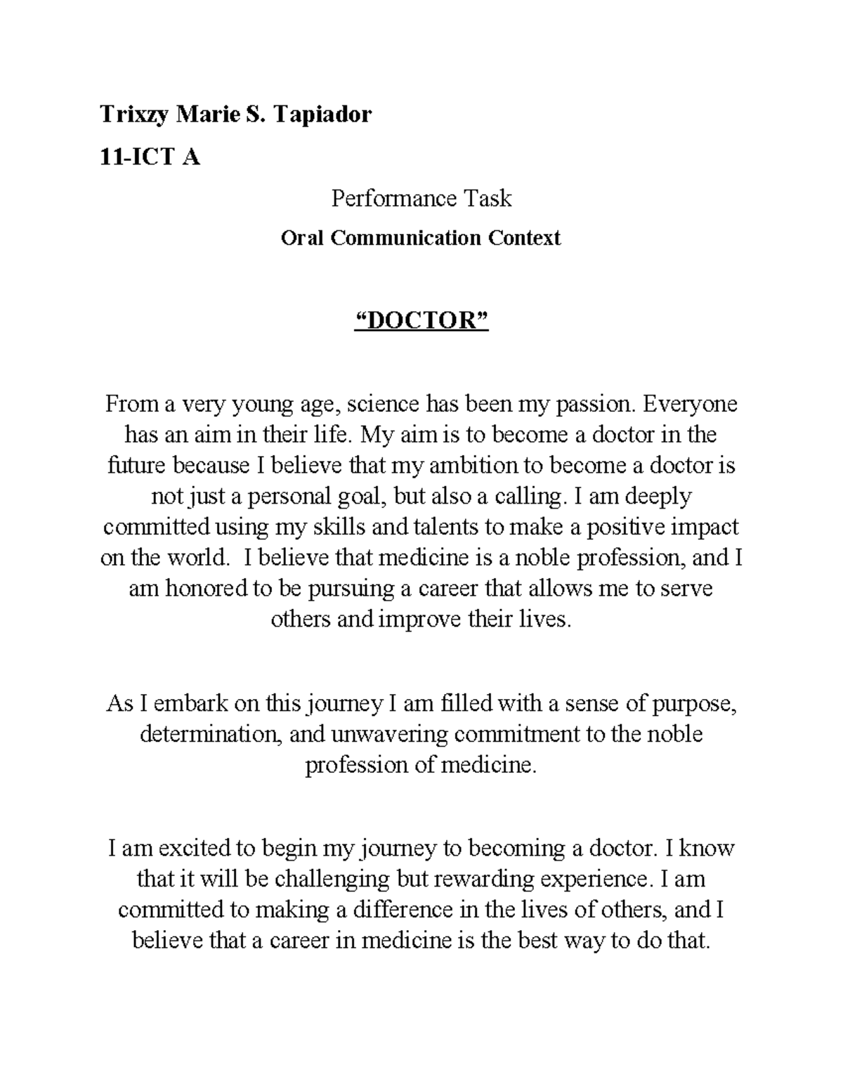 Trixzy-Marie-S - kaloka - Trixzy Marie S. Tapiador 11-ICT A Performance ...