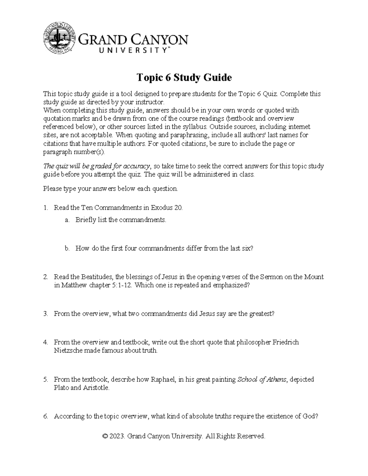 CWV 101 RS T6Study Guide On Ground - Topic 6 Study Guide This topic ...