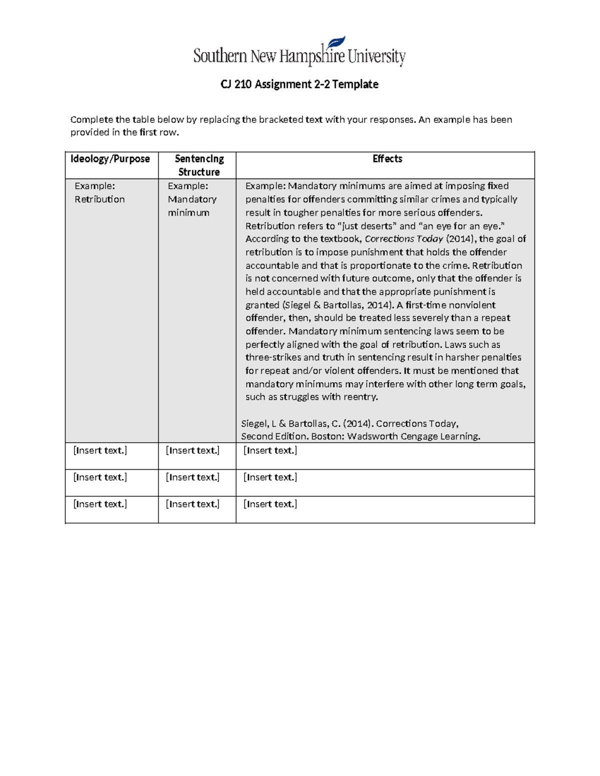 CJ 210 Module Two Assignment Template - CJ 210 Assignment 2-2 Template ...