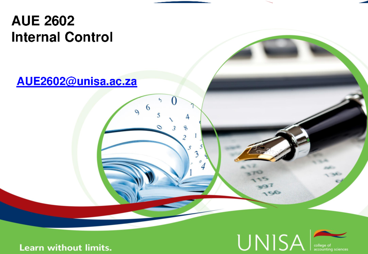 AUE2602 Topic 2 - Study notes - AUE 2602 Internal Control AUE2602@unisa ...