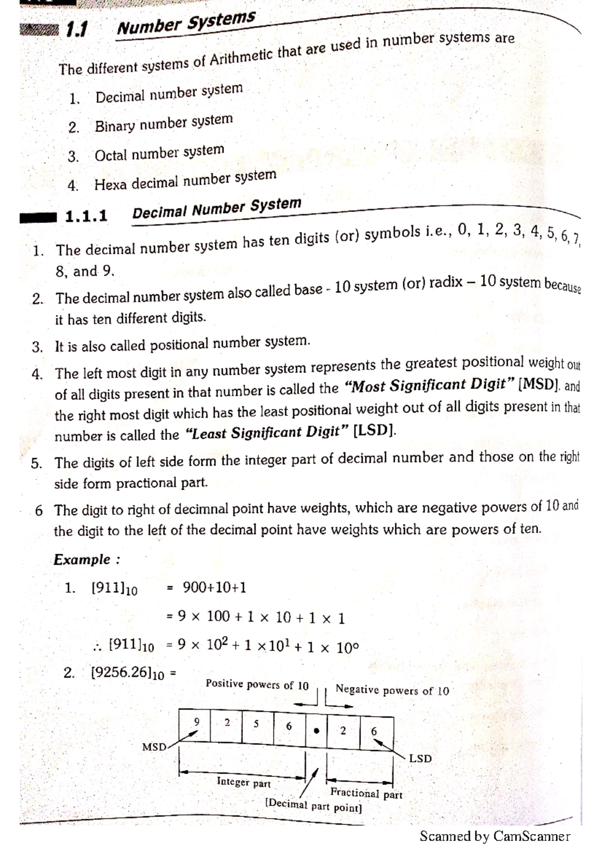 Number system of EEE departement - 1 Number Systems The different systems of Arithmetic that are ...