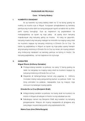Talaan ng Nilalaman - Talaan ng Nilalaman Panukulang - Studocu