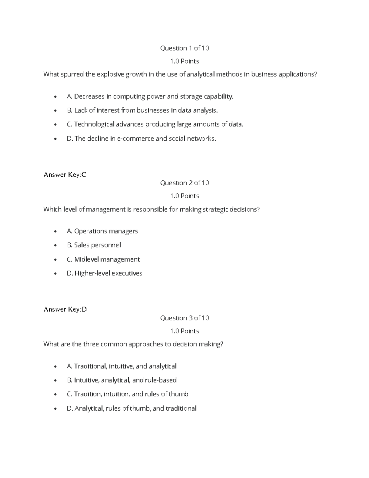CMPG 222 QUIZ 1 2023 - PRACTICE MATERIAL FOR CHAPTER 1 - Question 1 of ...