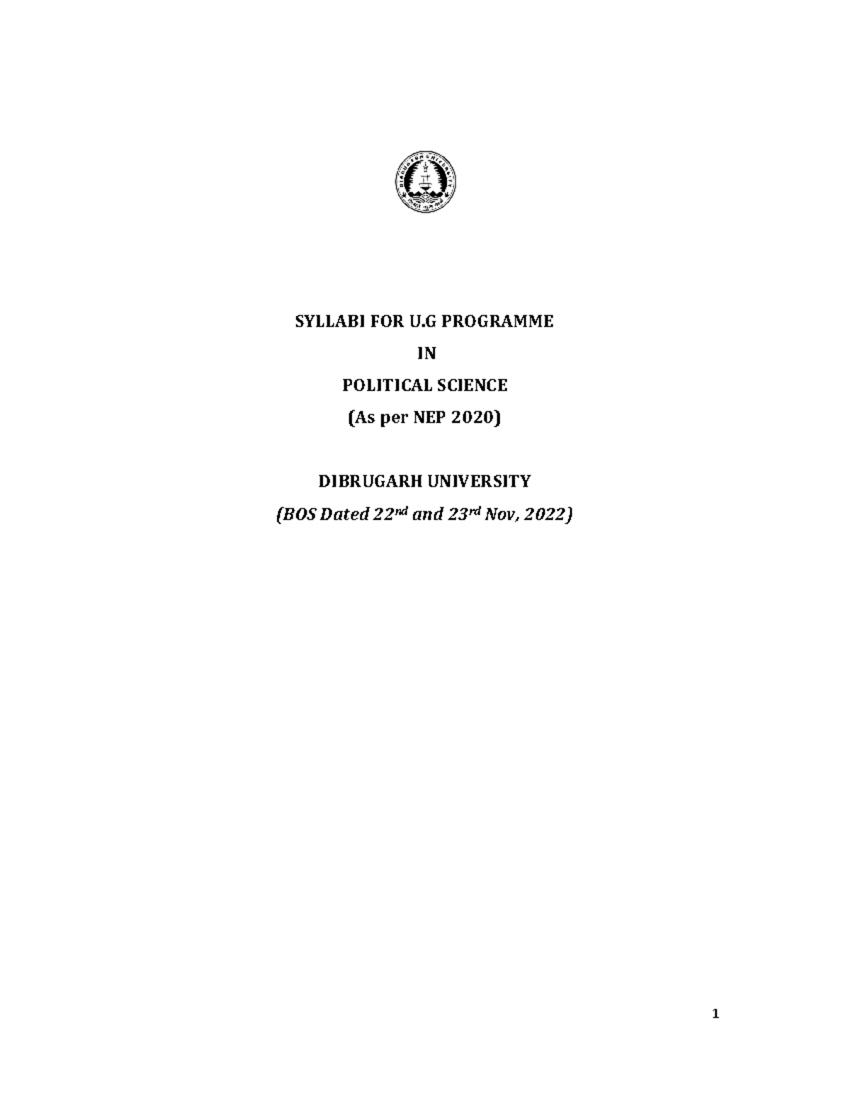 Political Science Go Best SYLLABI FOR U PROGRAMME IN POLITICAL political-science-go-best-syllabi-for-u-programme-in-political