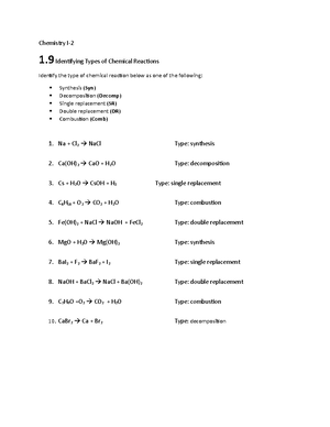 Model Kit Worksheet - CHEM-C 343 - Studocu