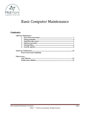 Computer care and maintenance - FAQs related to Computer Care 10 ...