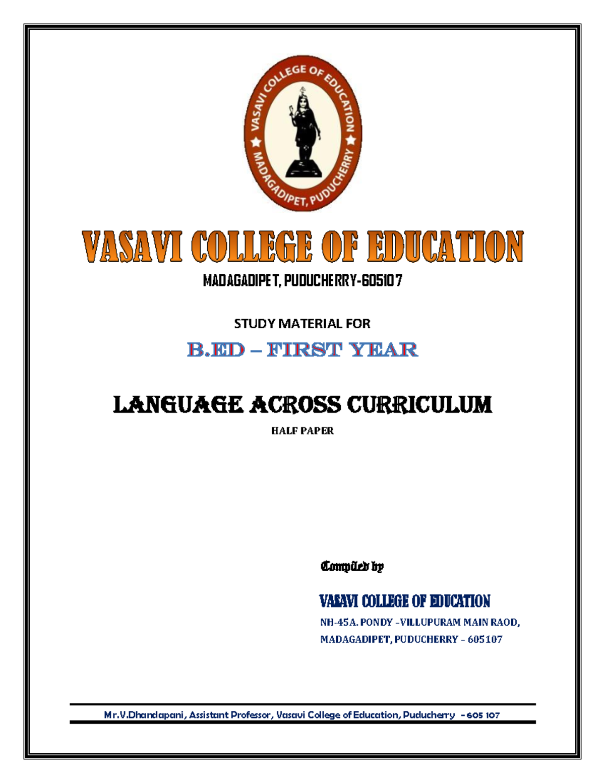 Language Across Curriculum Full Material - MADAGADIPET, PUDUCHERRY ...