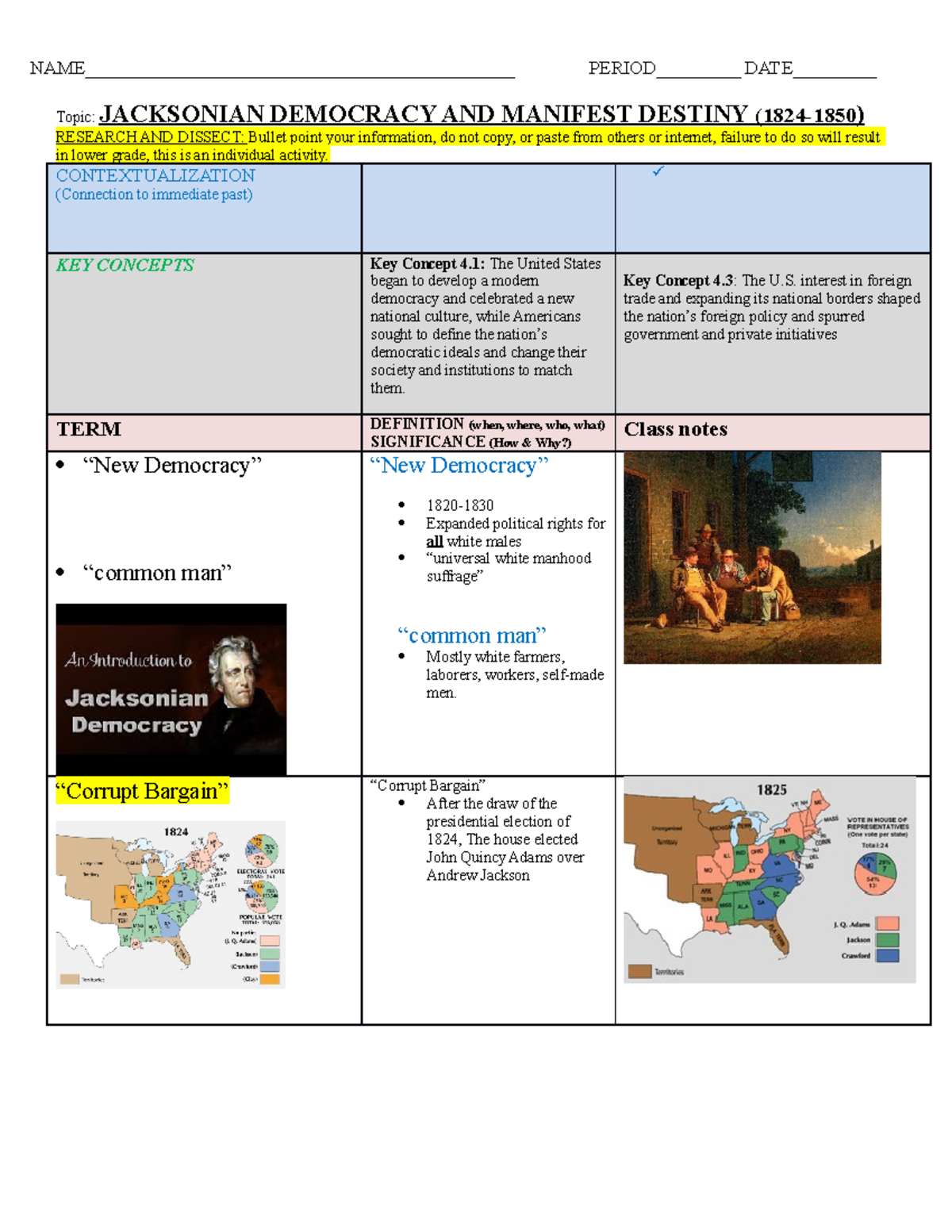 04 Jackson AND Manifest Destiny - NAME ...