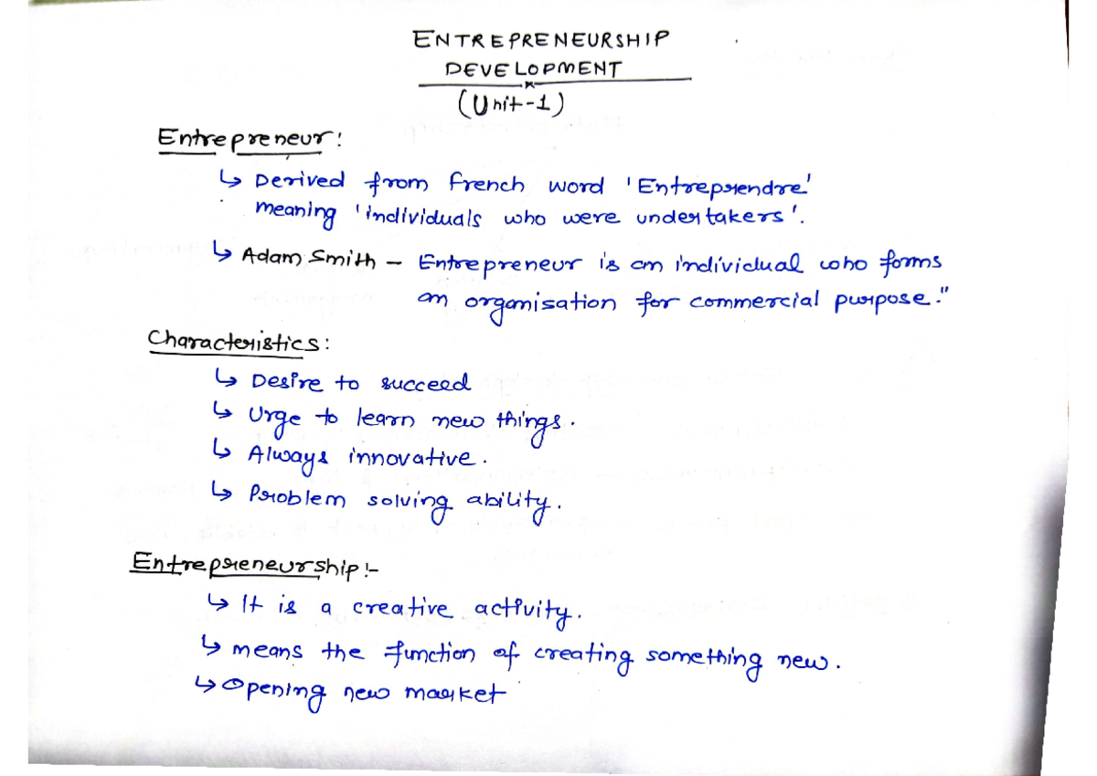 Entrepreneurship development - computer technologies - Studocu