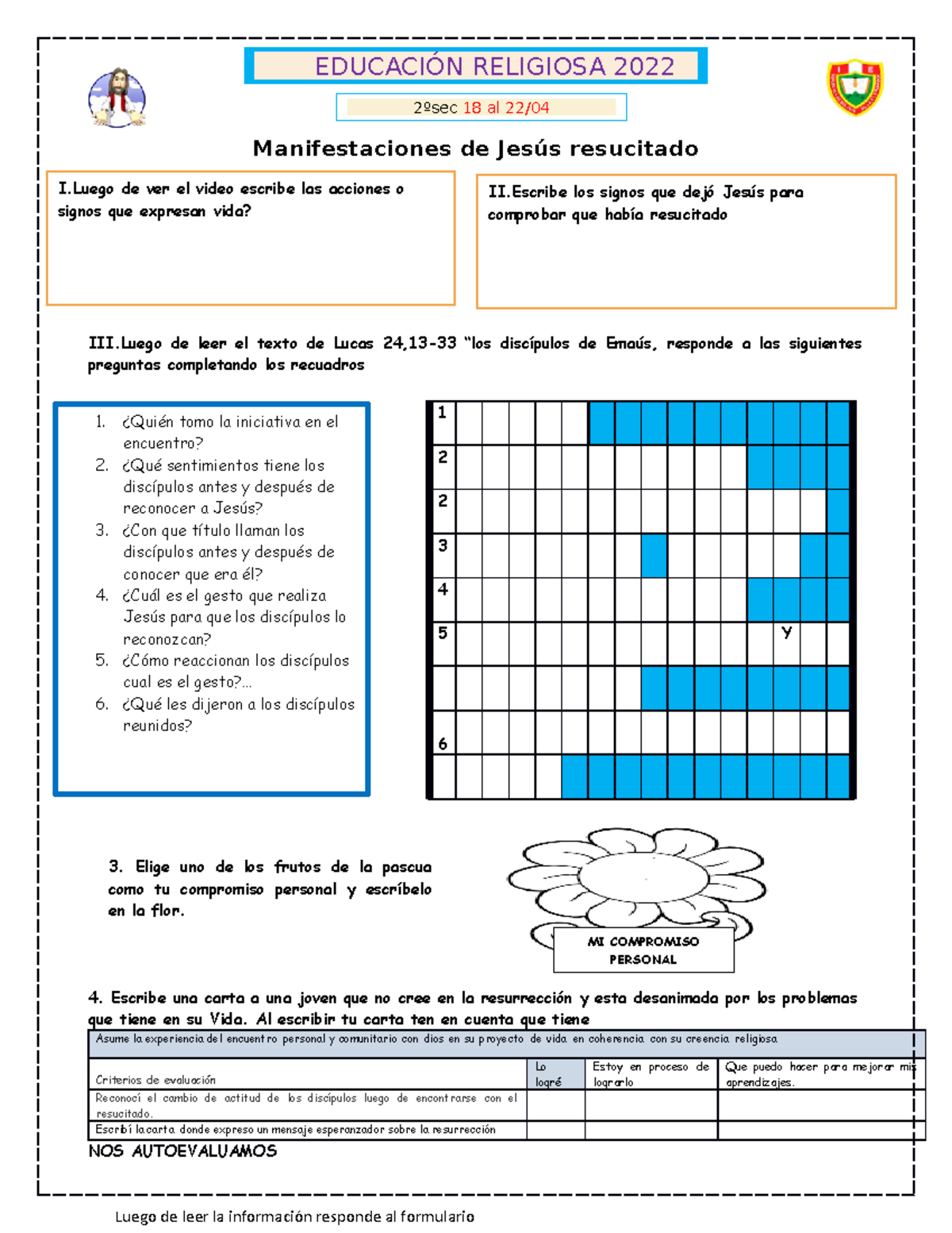 2° Actividad Sesion DE CLASES COLEGIO JUAN... - Manifestaciones de ...
