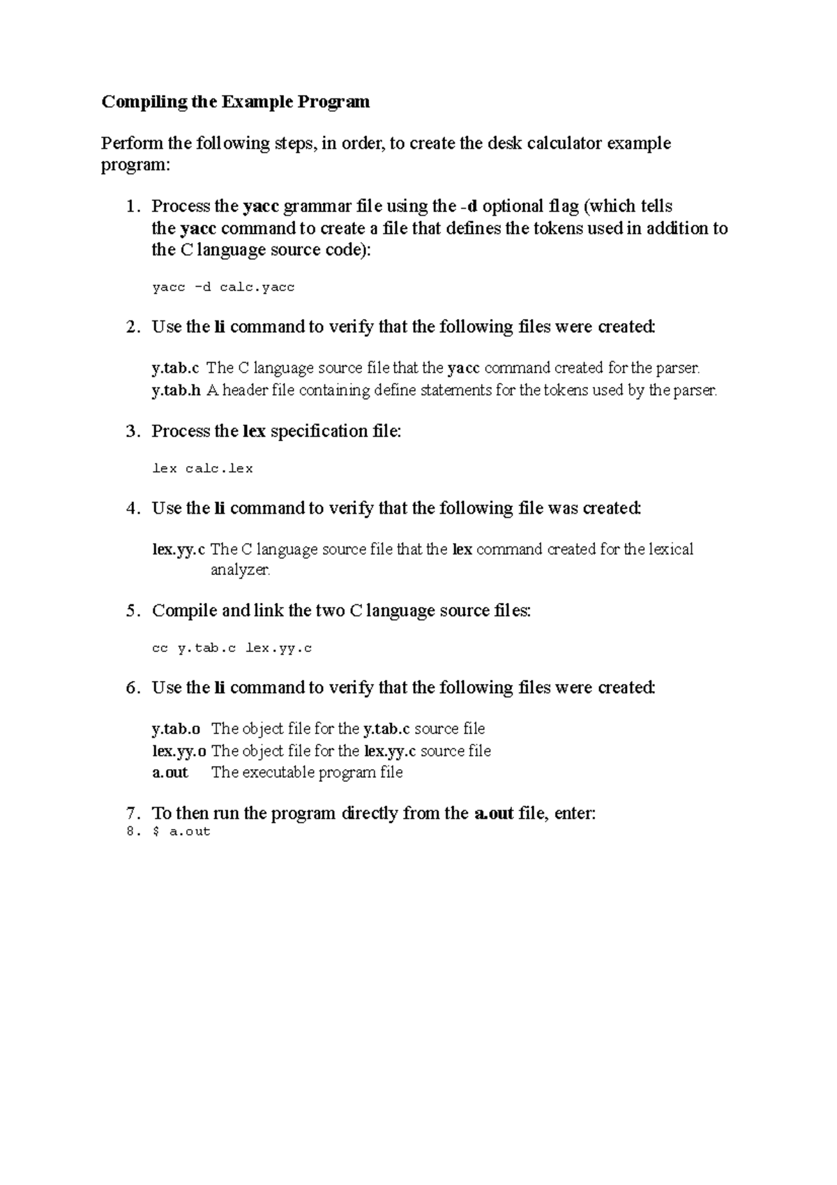 Compiling the Example Program - Compiling the Example Program Perform ...