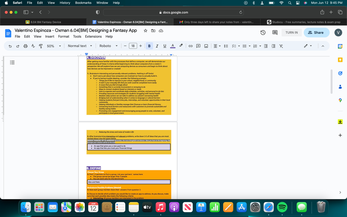 Assigning A Fantasy App #2 - Studocu