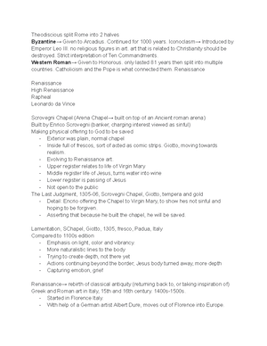 Introduction to Art History - Art 1010 - Art 1010 Introduction to Art ...