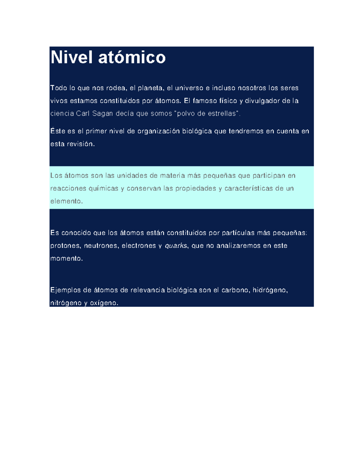 Nivel atómico - libro - Nivel atómico Todo lo que nos rodea, el planeta ...