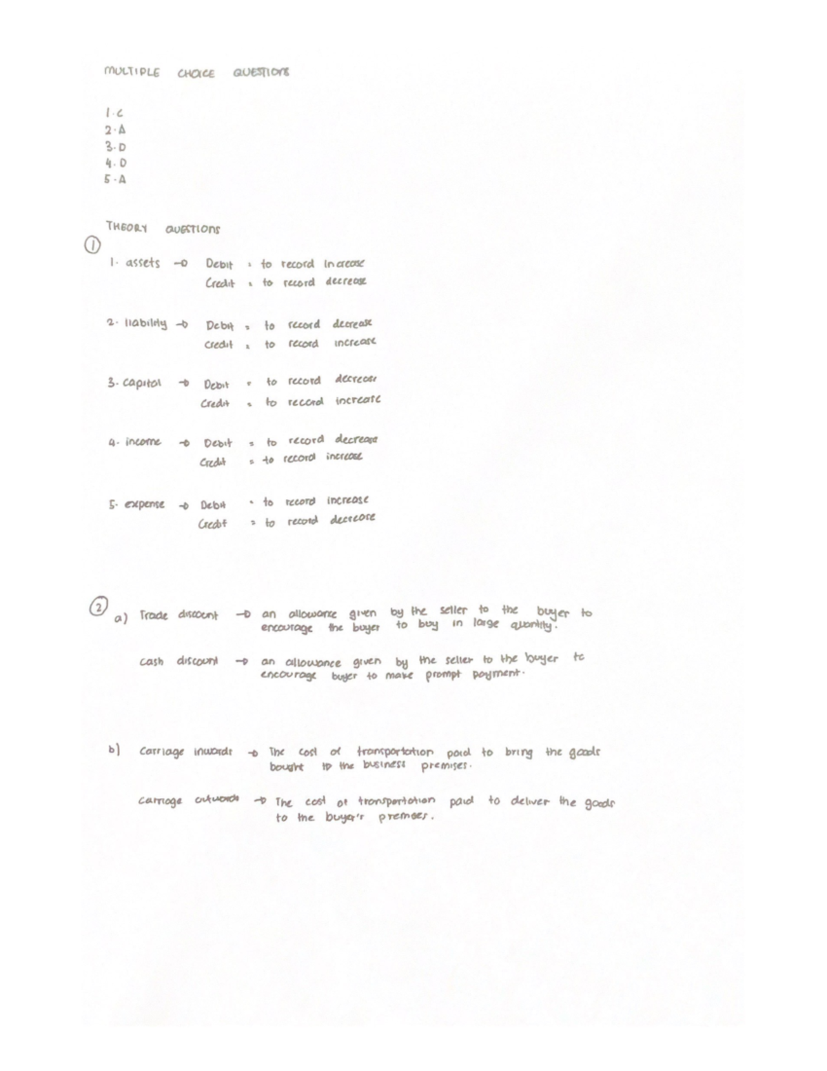 Double entry - Financial Accounting and Reporting I - Studocu