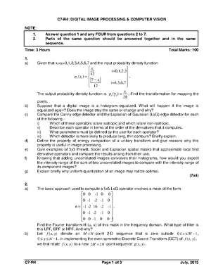 DIP UNIT-2 2 - .pdf - Image Processing - Studocu