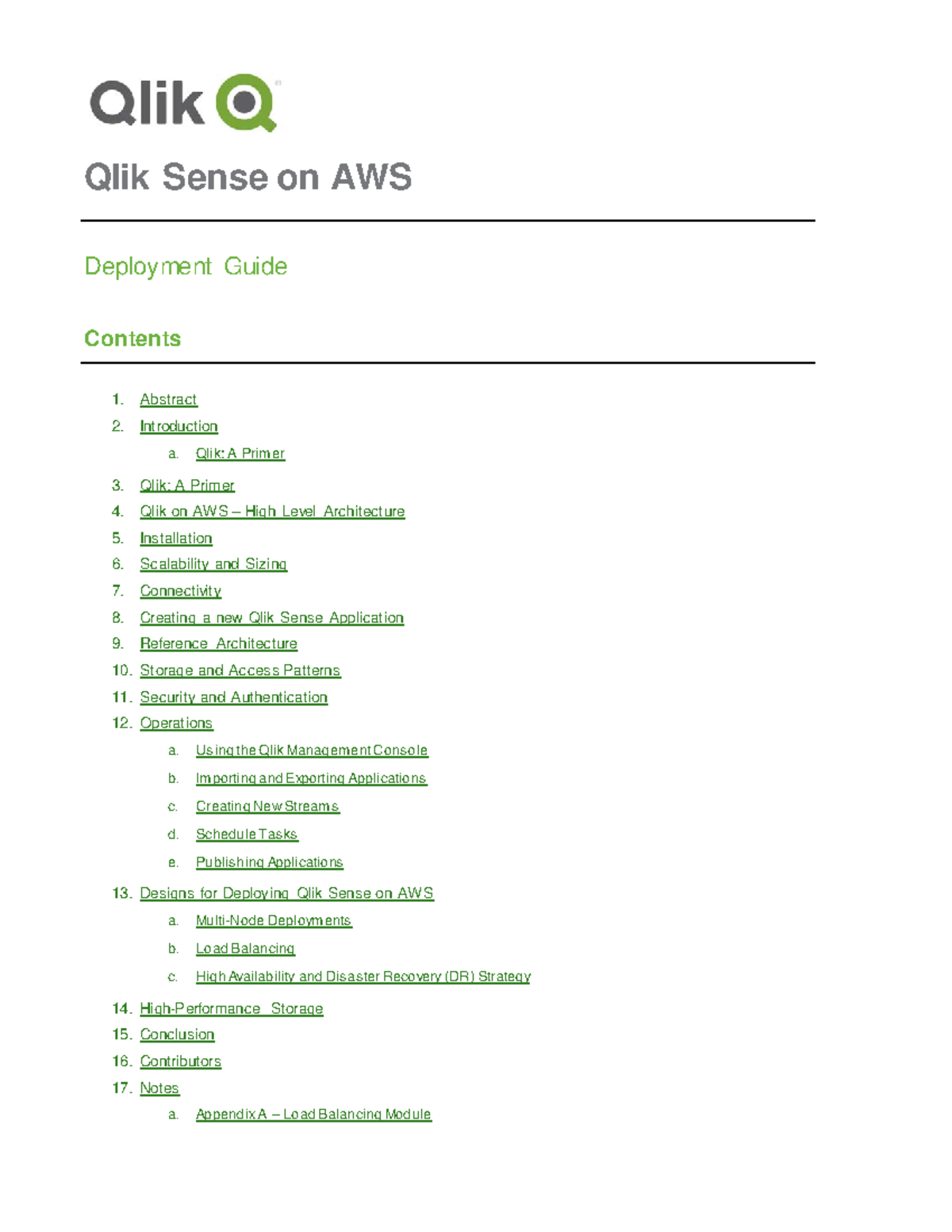 Qlik Sense on AWS Deployment Guide - Qlik Sense on AWS Deployment Guide ...