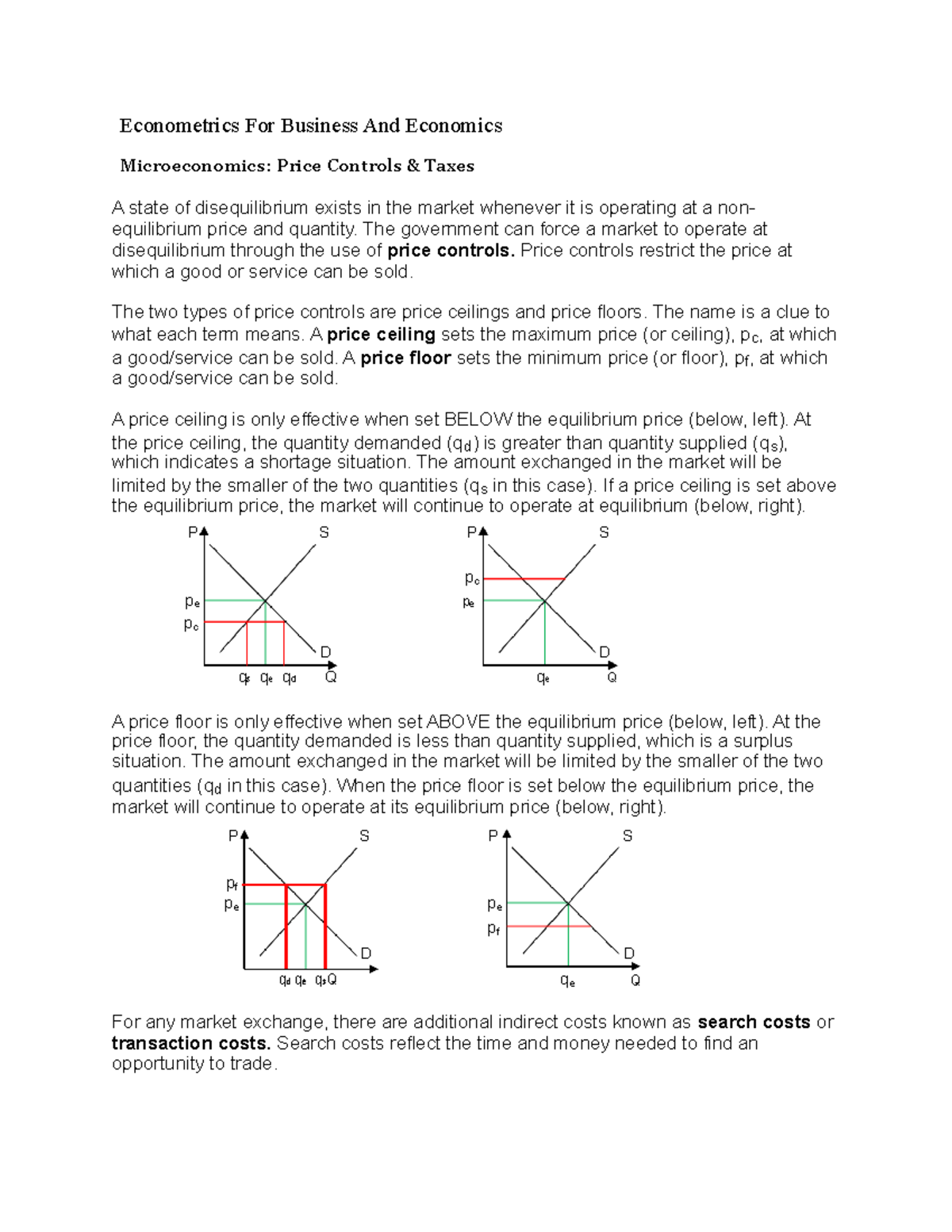 PCT - These are lecture notes for econometrics for business and ...