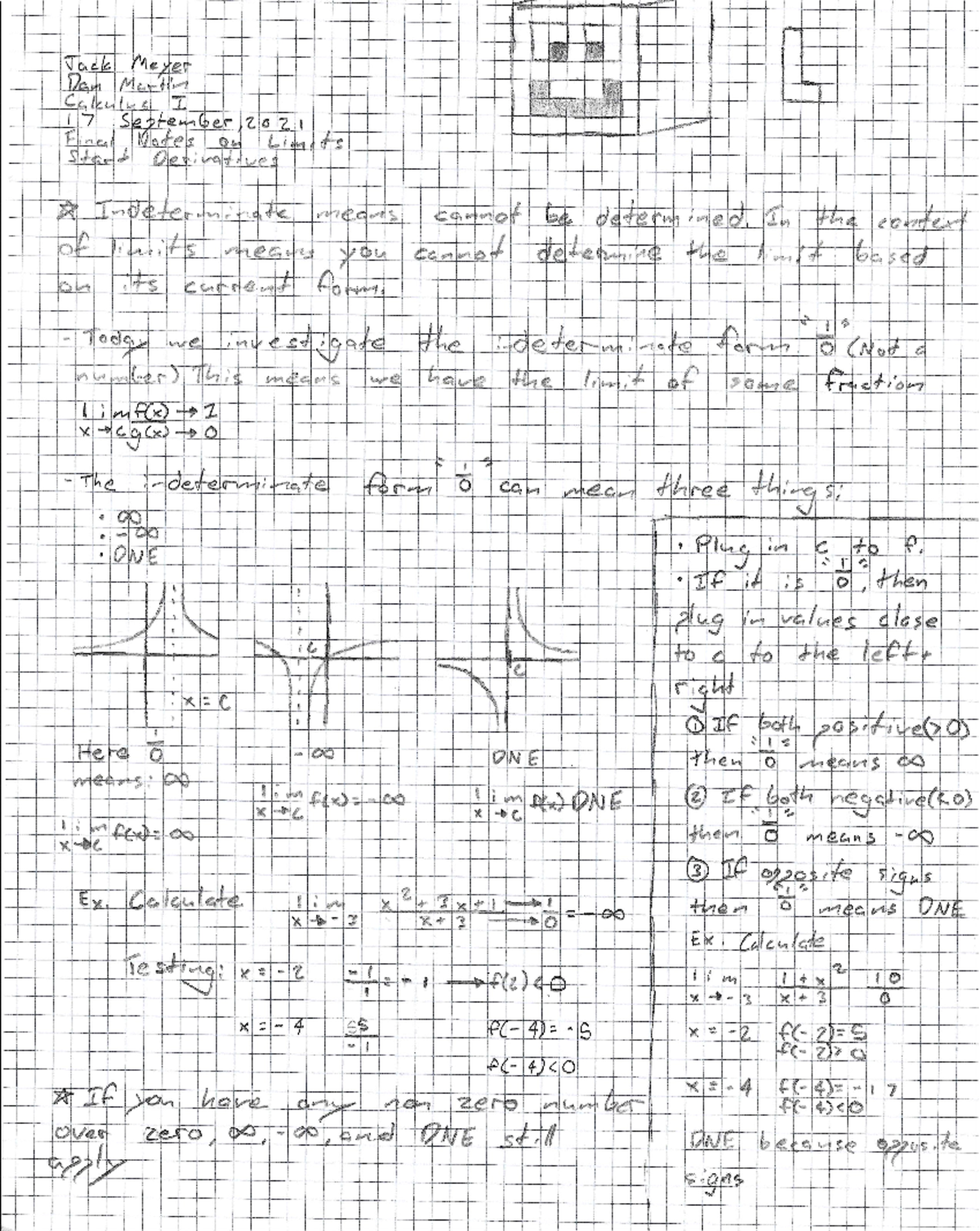 Final Notes on Limits and Start Derivatives - M 144 - Studocu
