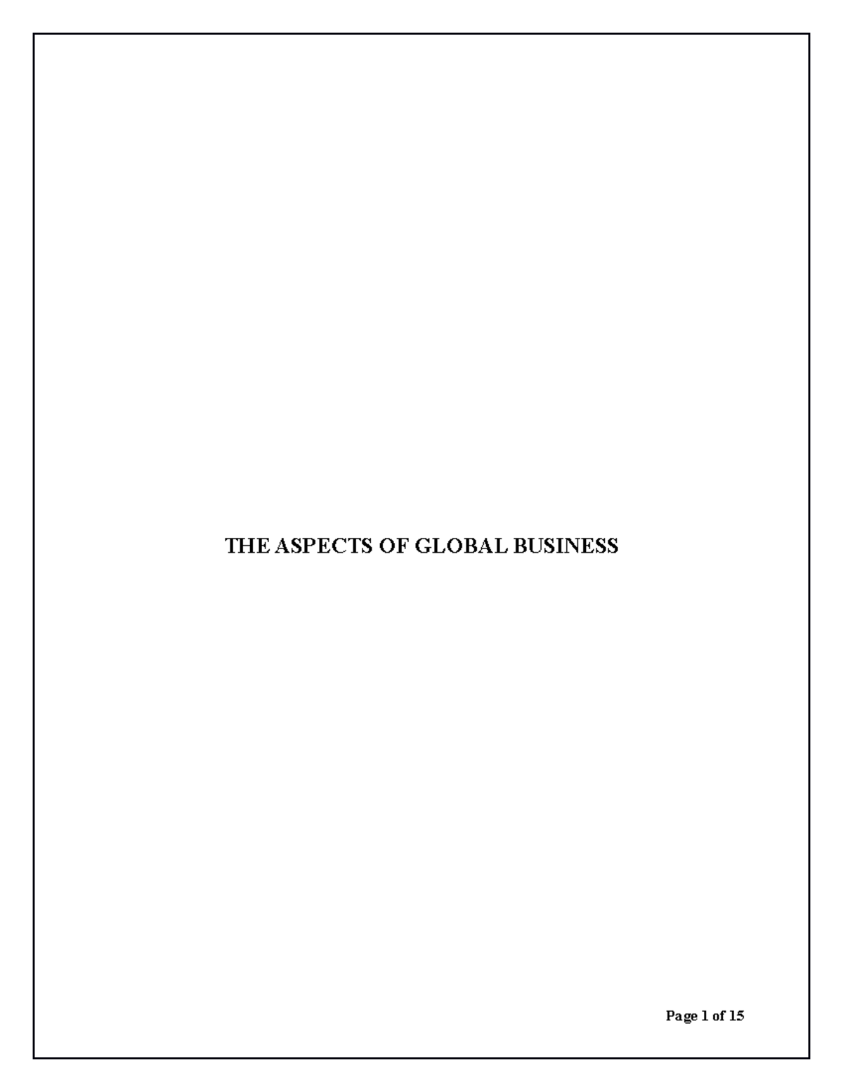 Z220581 May 81 GBS Suffolk GBA - THE ASPECTS OF GLOBAL BUSINESS Table ...
