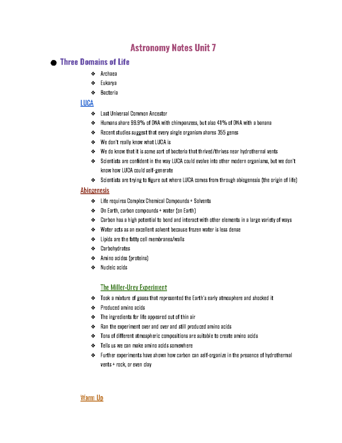 Astronomy Notes Unit 7 - ) We are looking in the wrong direction If you ...