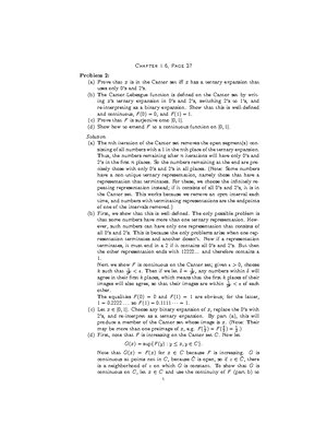 Stein real analysis solution - Solutions to Exercises & Problems in Real Analysis Based on Real ...