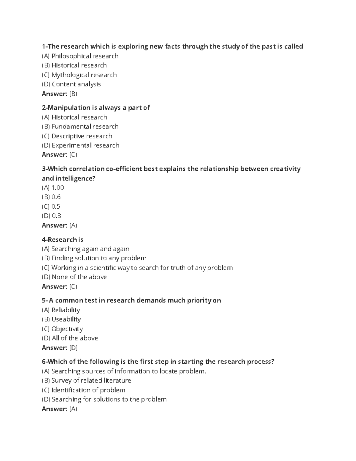 Research mathodology part 3 - 1-The research which is exploring new ...