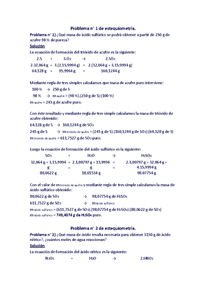 Ejercicios de moles paso a paso - moléculas mol moléculas molesx 24 23 10·02, 1 10·02, ·10 ...