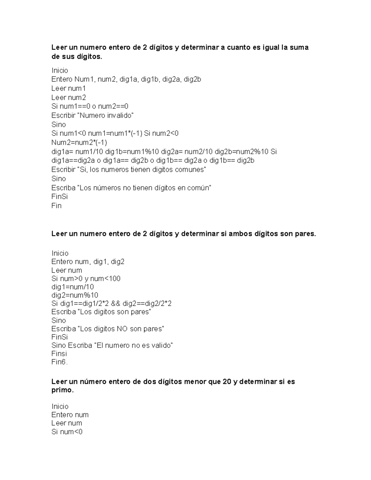 Logica 21-10-2022 - informatica - Leer un numero entero de 2 dígitos y ...