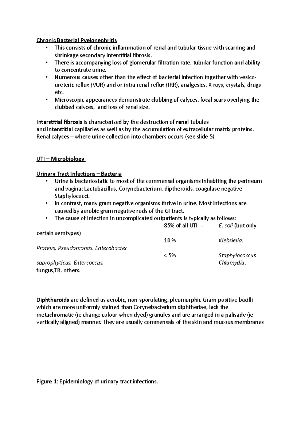 Week 20 part 3 - Lecture notes 7 - Chronic Bacterial Pyelonephritis ...