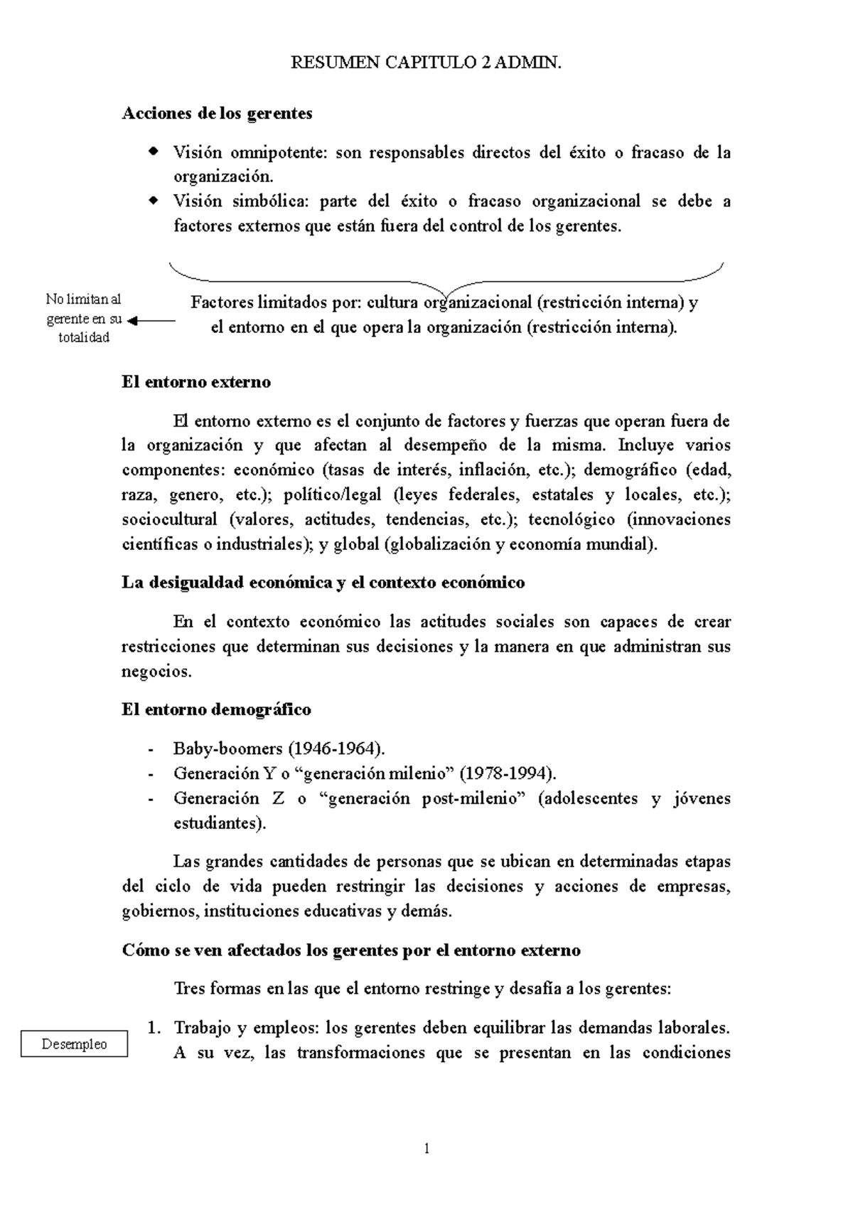 Cap 2 - Resumen del capitulo 2 - RESUMEN CAPITULO 2 ADMIN. Acciones de ...