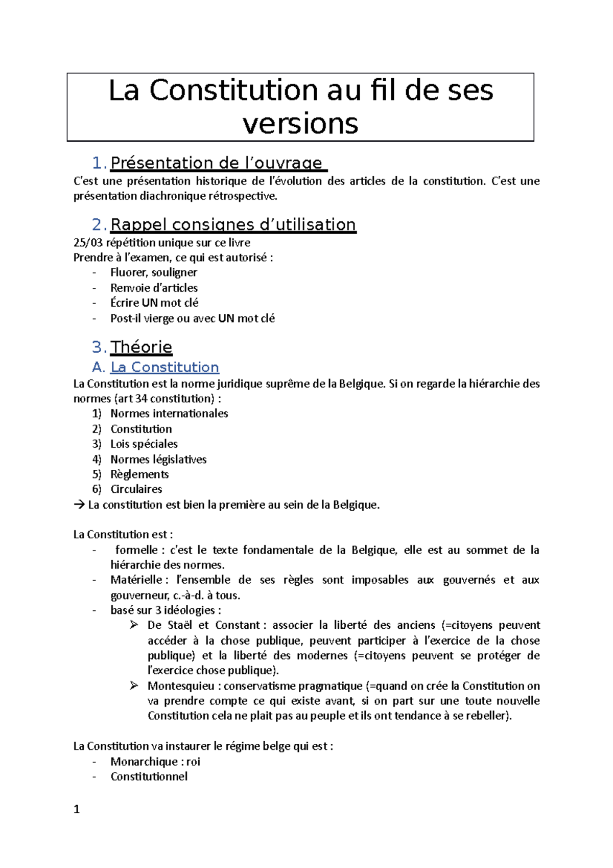 La constitution au fil de ses versions - Présentation de l’ouvrage C ...