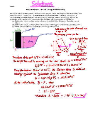 CIVL215 Pipeline Design Project Marking Rubrics - Civil 215, Fluid ...